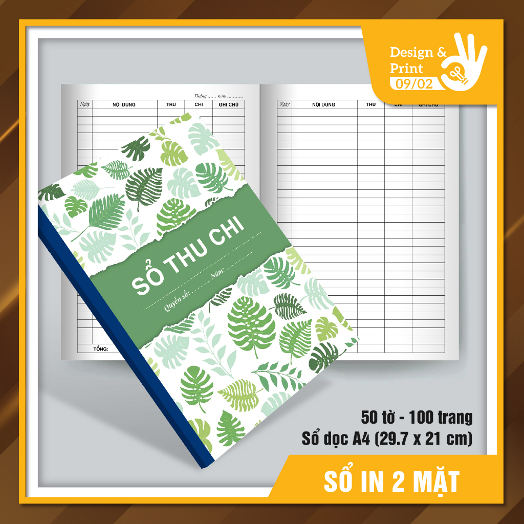 SỔ THU CHI - MẪU MỚI A4 DỌC | Shopee Việt Nam