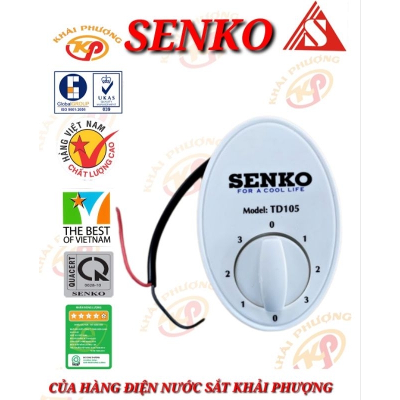 công tắc hộp số quạt trần đảo senko TD105 cam kết HÀNG CHÍNH HÃNG ...