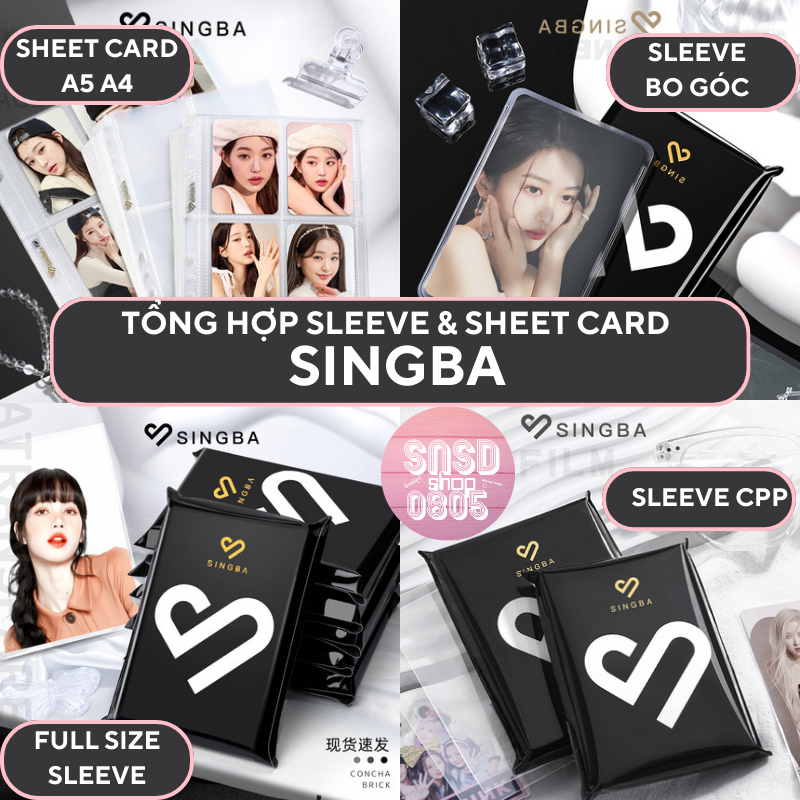 Full Size Sleeve Singba Sleeve Bo Góc Singba Sheet Card Singba Đựng