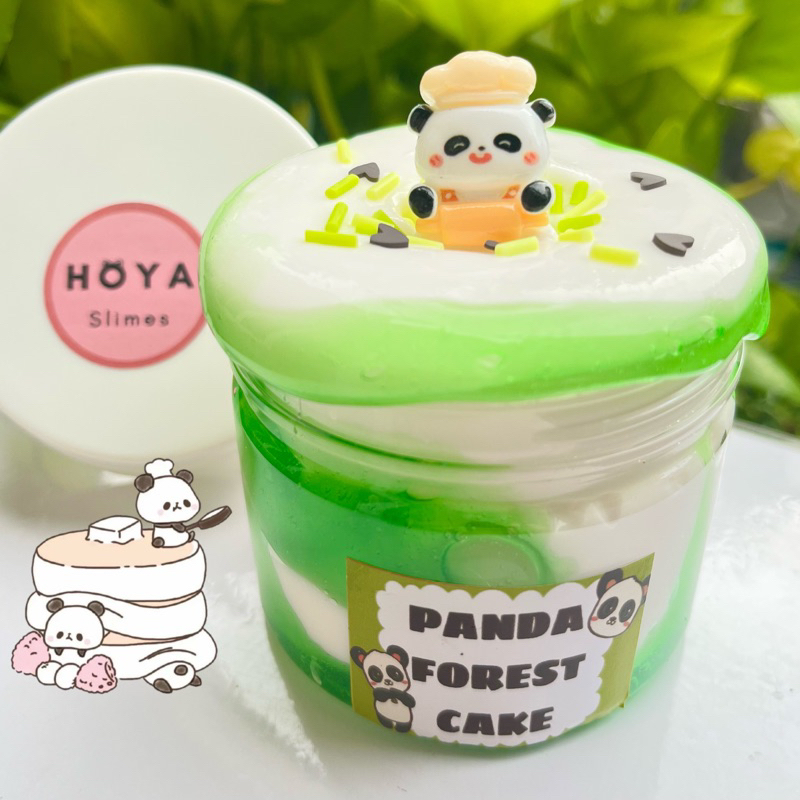 PANDA'S FOREST CAKE/ Bánh Khu Rừng Của Panda/ Slime Basic Đặc, Bóng ...