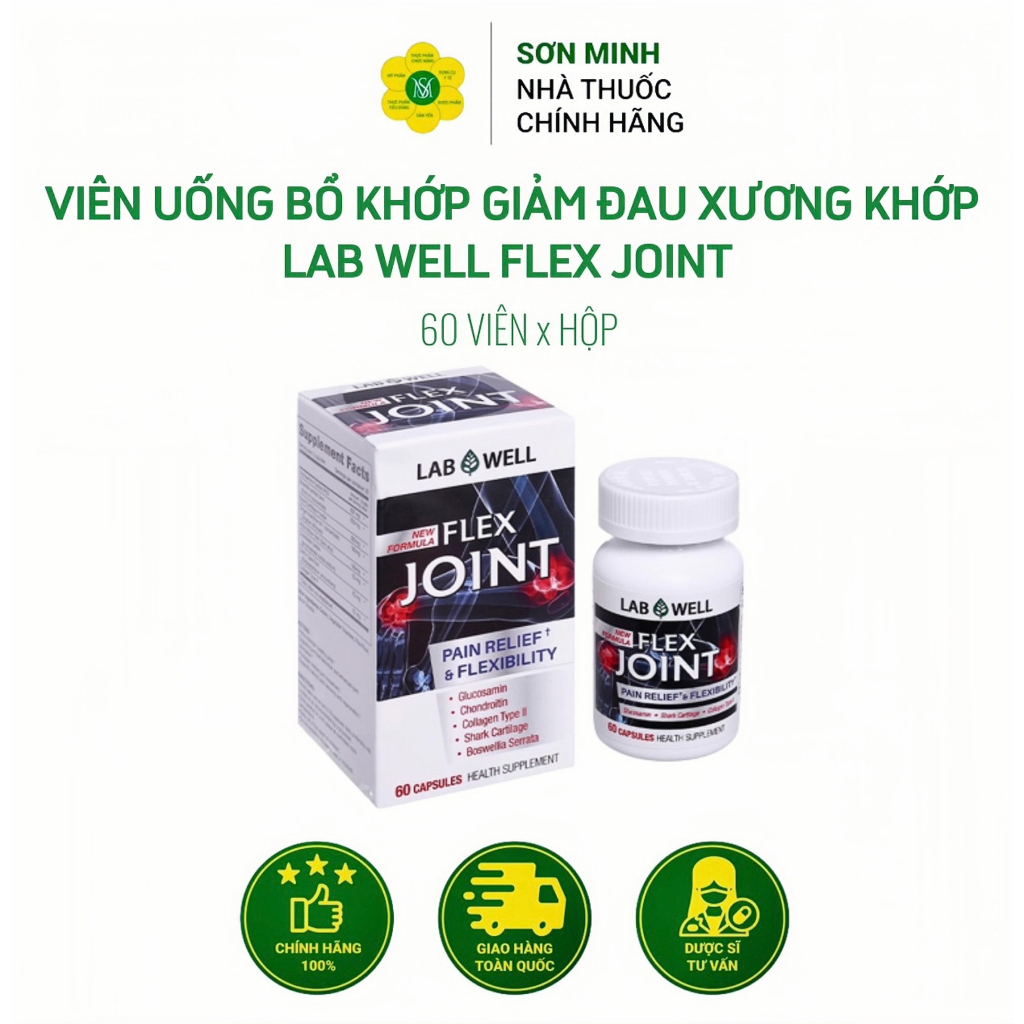 Viên uống bổ khớp giảm đau xương khớp Lab Well Flex Joint hộp 60 viên ...