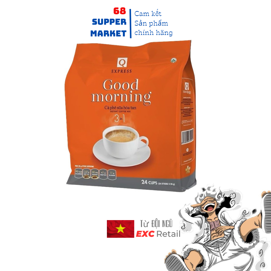 Cà phê Trần Quang Good Morning 24 Bịch x 20gr (date mới) | Shopee Việt Nam