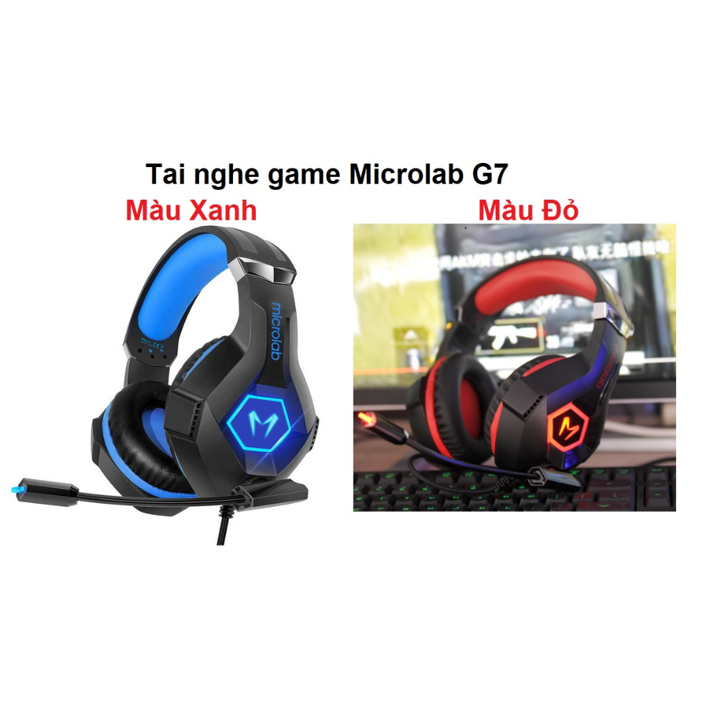 Tai nghe chụp tai gaming Microlab G7 ( 1 Jack 3.5mm ) | Shopee Việt Nam