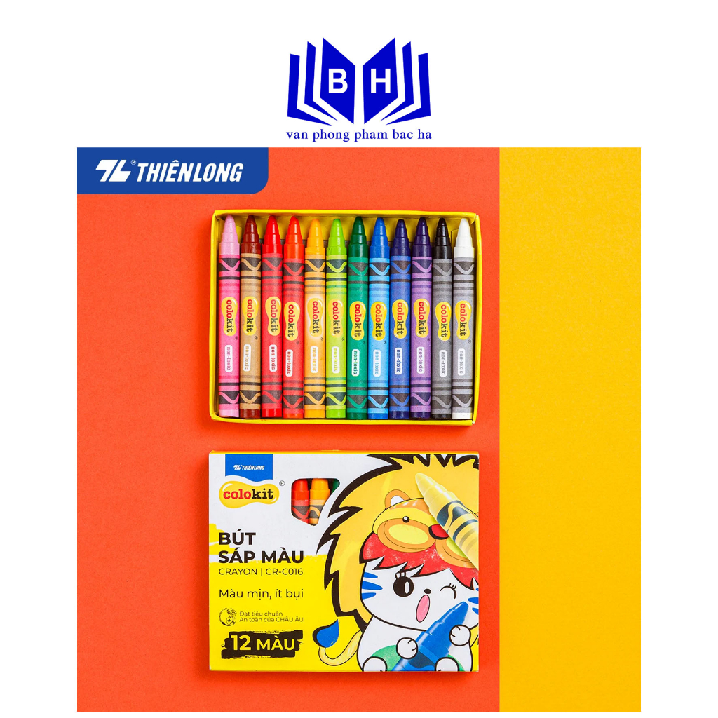 Bút Sáp màu Thiên Long CR-C016 - 12 màu | Shopee Việt Nam