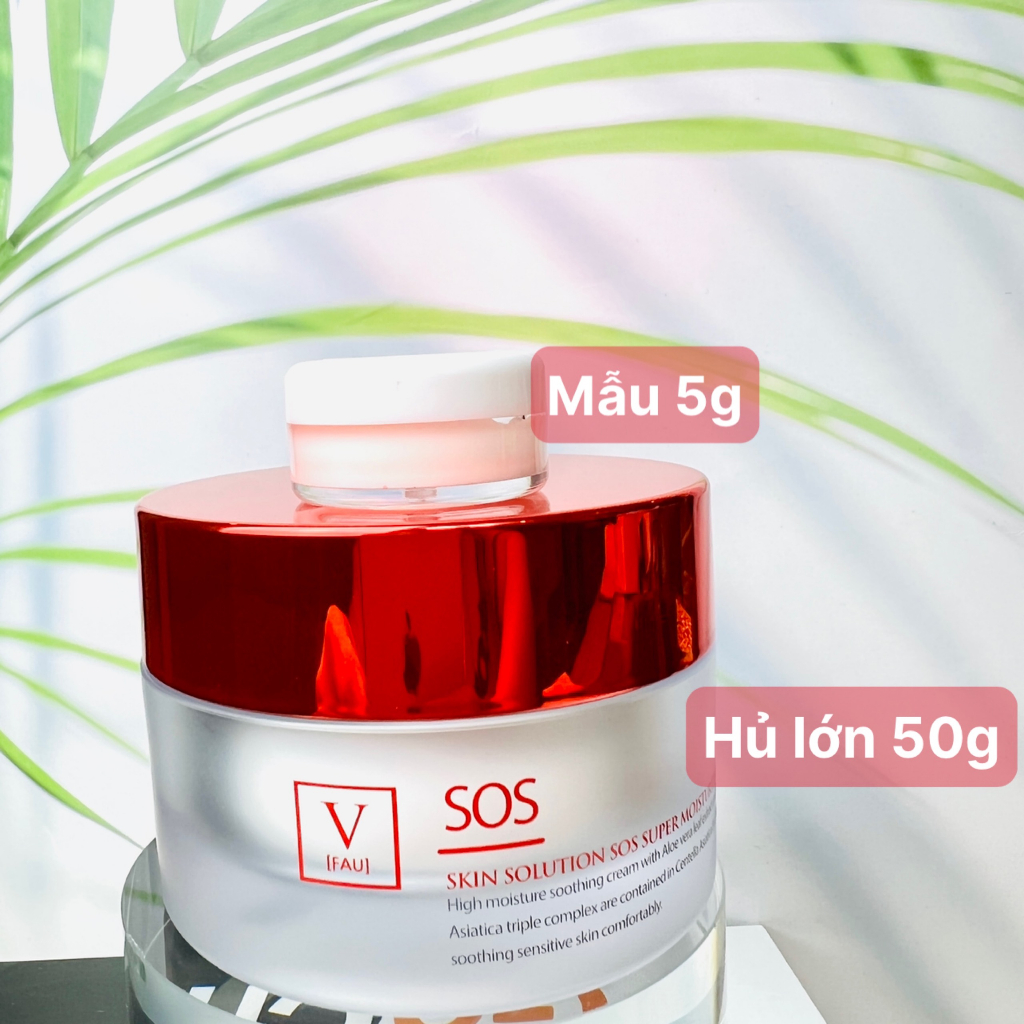 Kem dưỡng ẩm phục hồi da nhạy cảm , da khô - [FAU SOS SUPER MOISTURIZING CREAM] (50g) | Shopee ...