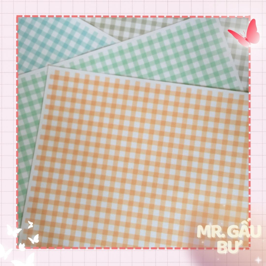 (A3,A4) Set 10 tờ giấy gói hàng, bao tập/sách, quà Caro Pastel | Shopee ...
