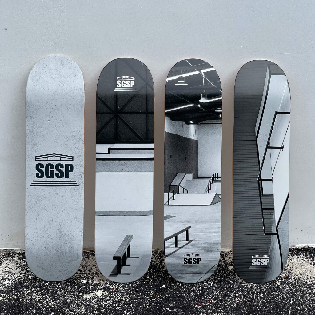 Mặt ván trượt Skateboard SGSP mẫu Skate Park 2023 tặng kèm Mặt Nhám ...