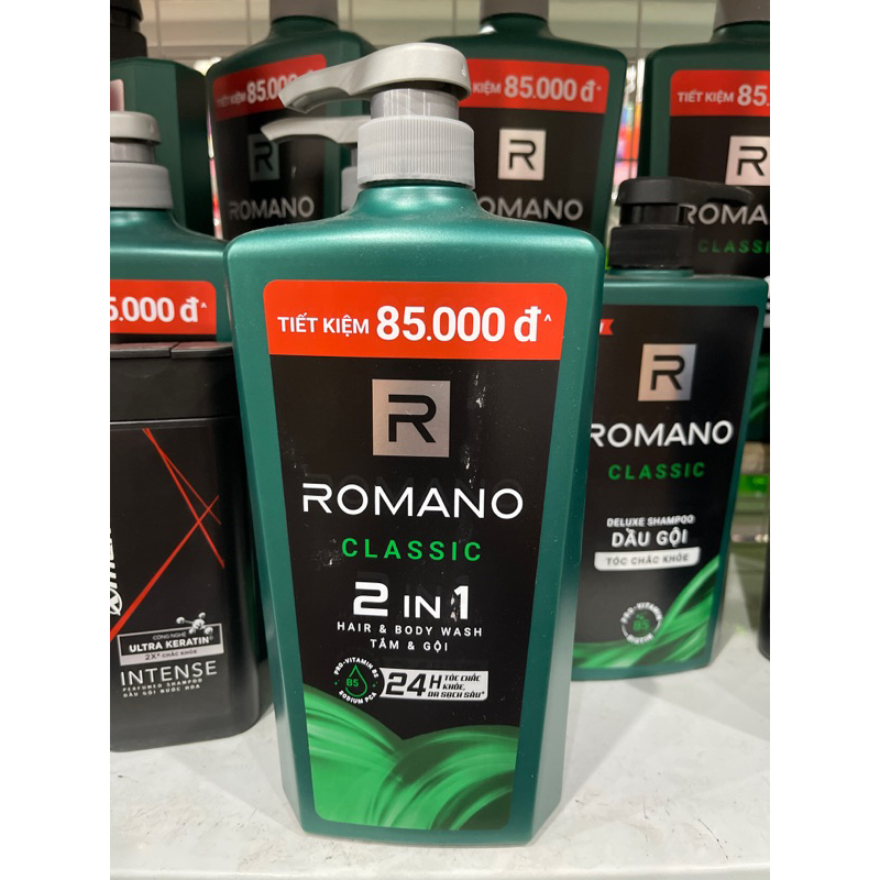 Dầu gội đầu Romano tắm gội 2 in 1 Classic 900g | Shopee Việt Nam