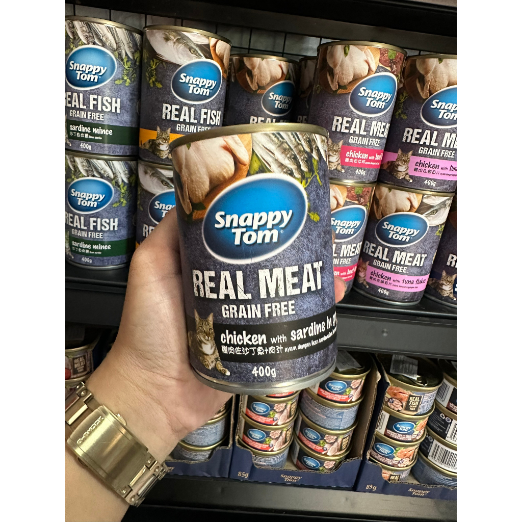 Pate SNAPPY TOM Lon 400g Real Fish & Real Meat Cho Mèo - CÁ NGUYÊN CON ...