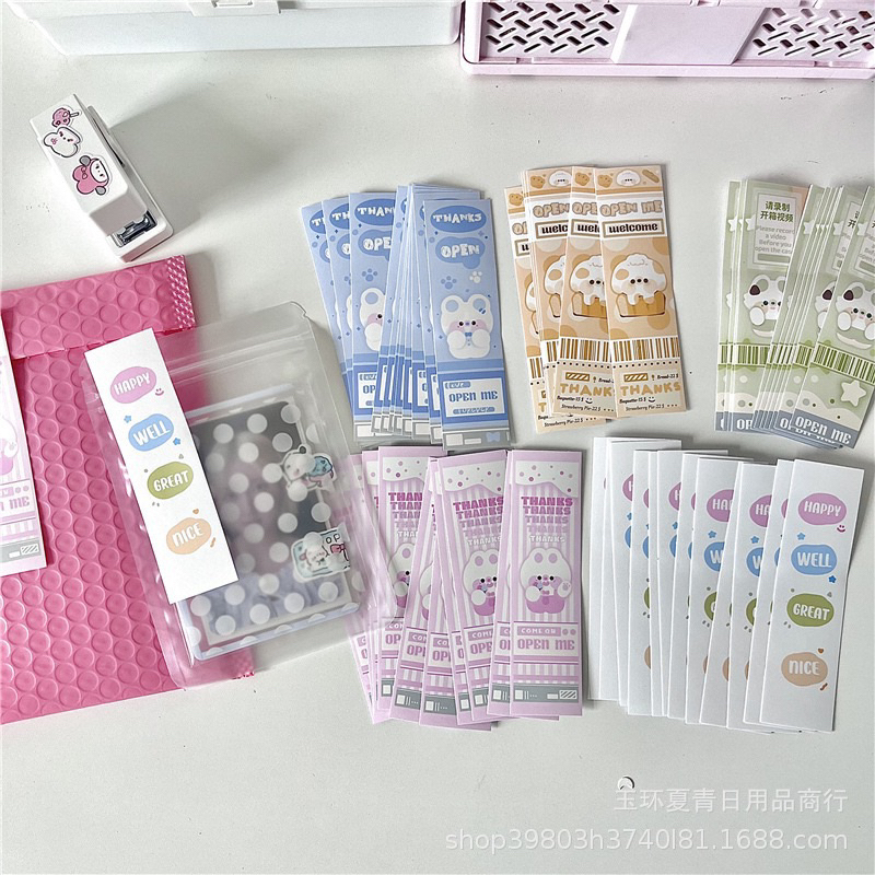 SET 10 STICKER DÀI NIÊM PHONG GÓI HÀNG | Shopee Việt Nam