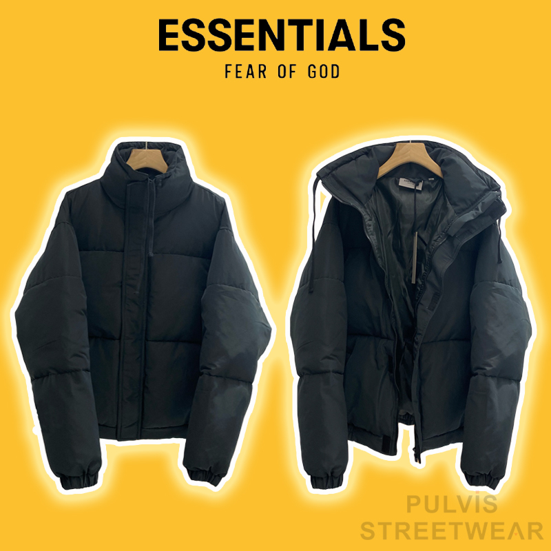 ⚡️[Mirror Quality] - Áo phao FOG Fear of God ESSENTIALS Puffer Jacket ss20 Black cao cấp full ...