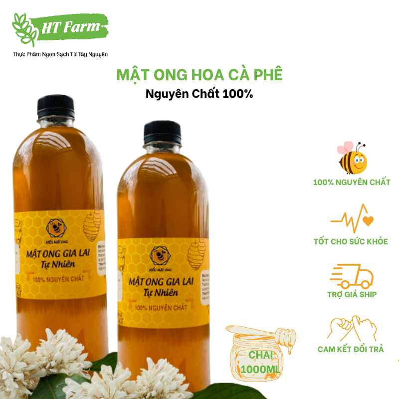 Mật Ong Hoa Cà Phê Gia Lai Nguyên Chất 1000ML | Shopee Việt Nam