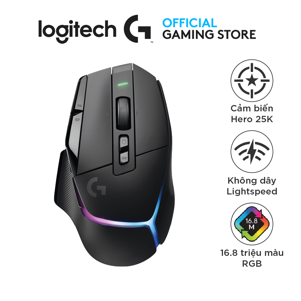 Logitech G502 X PLUS LIGHTSPEED Wireless RGB Gaming Mouse - LIGHTFORCE ...