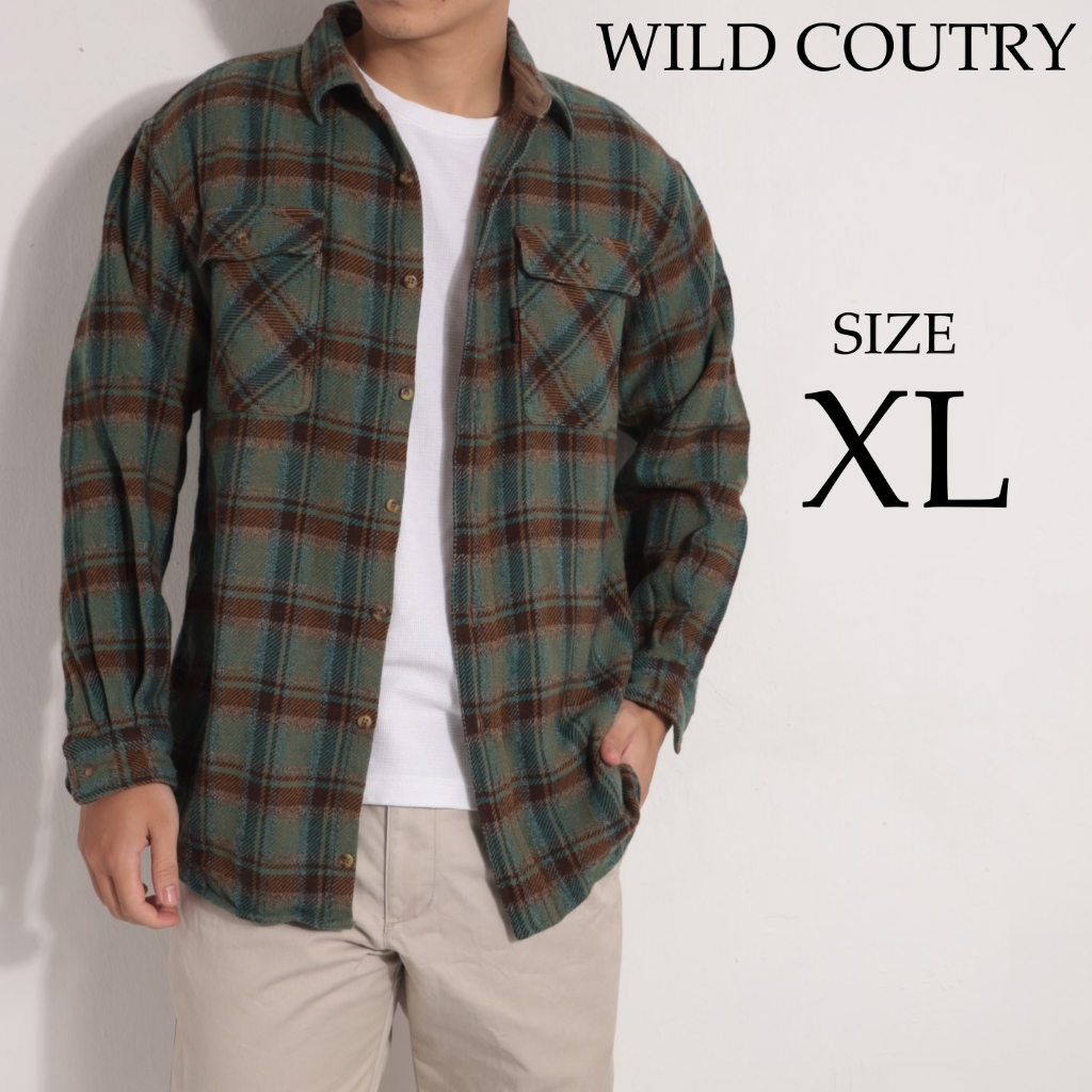 [Size XL][SS87 ] ÁO KHOÁC JACKET FLANNEL WILD COUTRY - secondhand ...