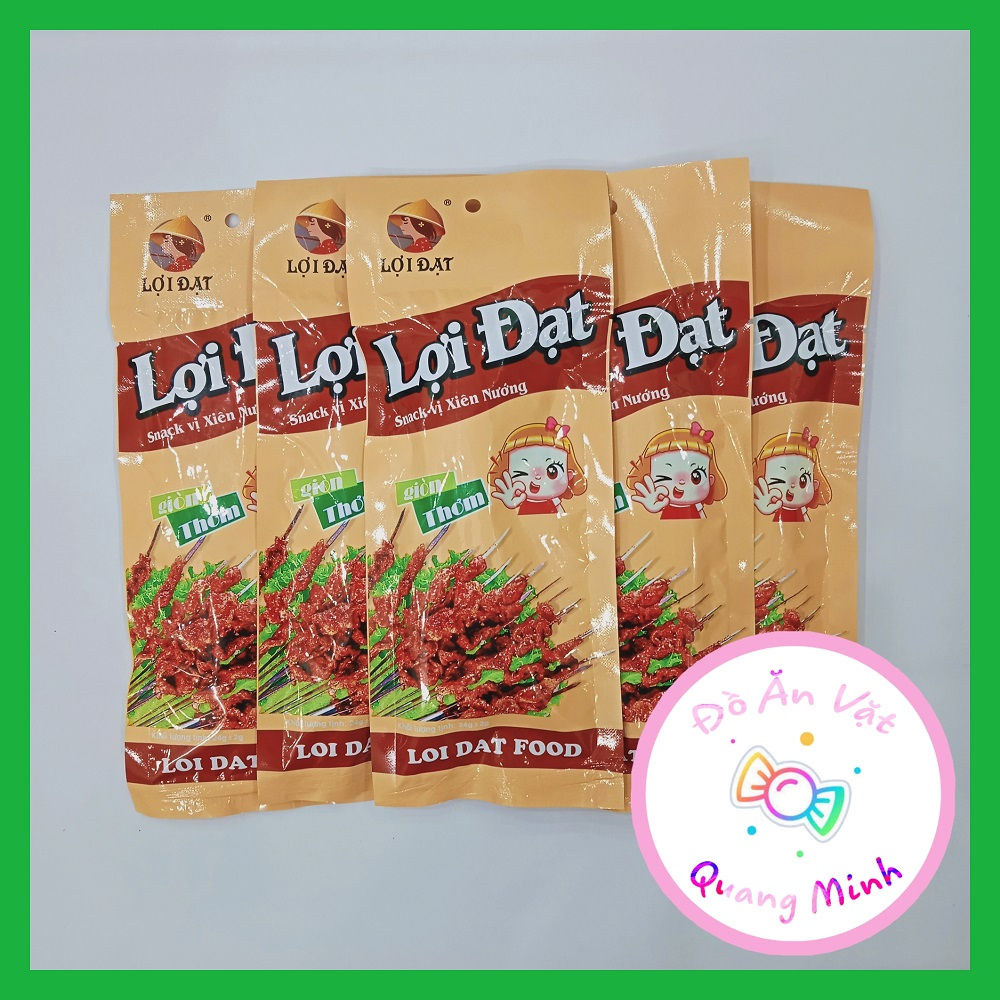 5 gói Snack Vị xiên nướng Lợi Đạt thơm cay ngon hấp dẫn, đồ ăn vặt giá ...