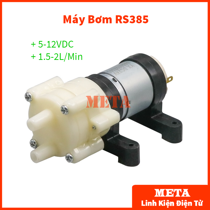 Máy Bơm 12V, RS385 5-12VDC Siêu Khỏe (1.5-2L/Min) | Shopee Việt Nam