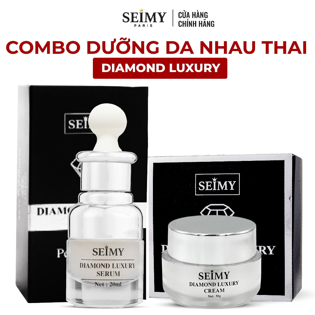 Combo Dưỡng Da Nhau Thai Seimy - Diamond Luxury Cream - Diamond Luxury ...