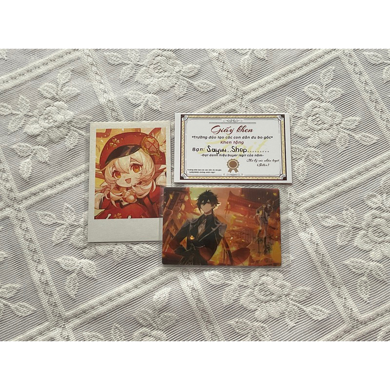 [Official] Combo Card Genshin Zhongli Childe Kujou Sara Chính Hãng ...