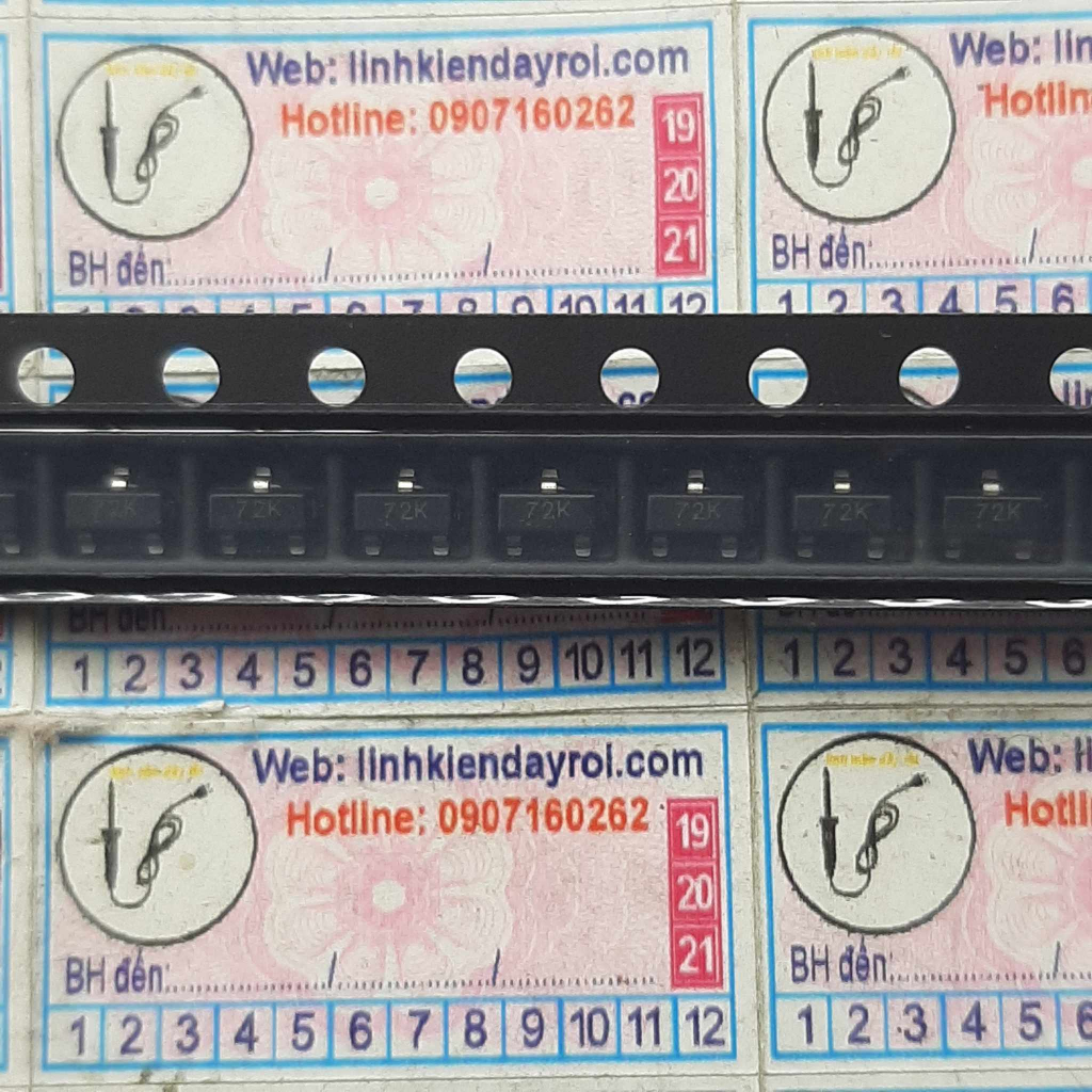 10 cái 2N7002K 2N7002 H702K 72K MOSFET SMD 60V 340mA SOT-23 | Shopee ...