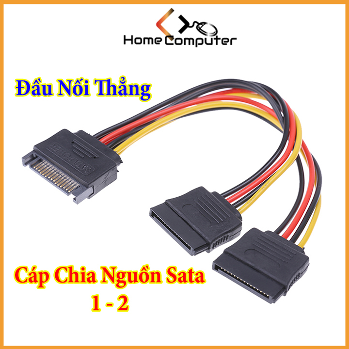 Cáp Chia Nguồn SATA 1 ra 2 - Dây Nguồn HDD Sata 1 Ra 2 dài 18cm ...