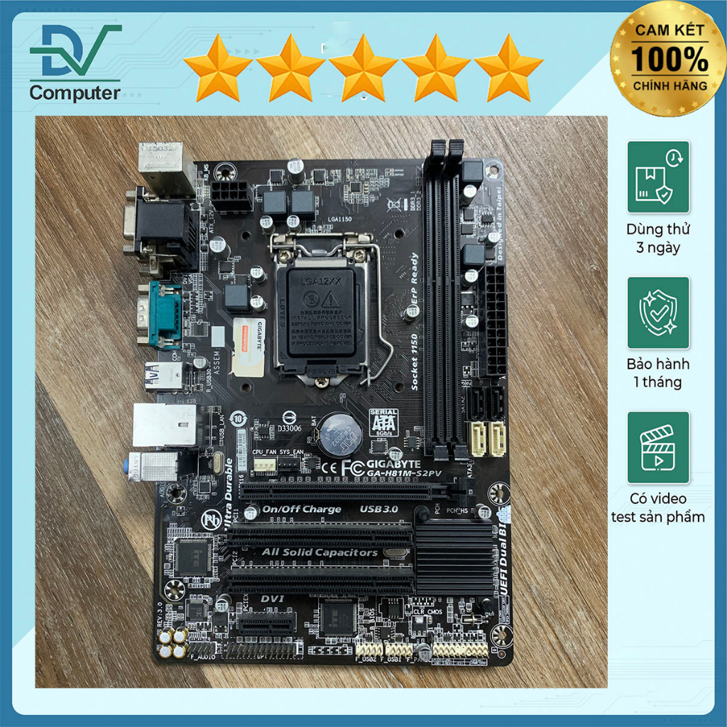 H81 M-S2 PV Gigabyte đẹp đủ chặn | Shopee Việt Nam