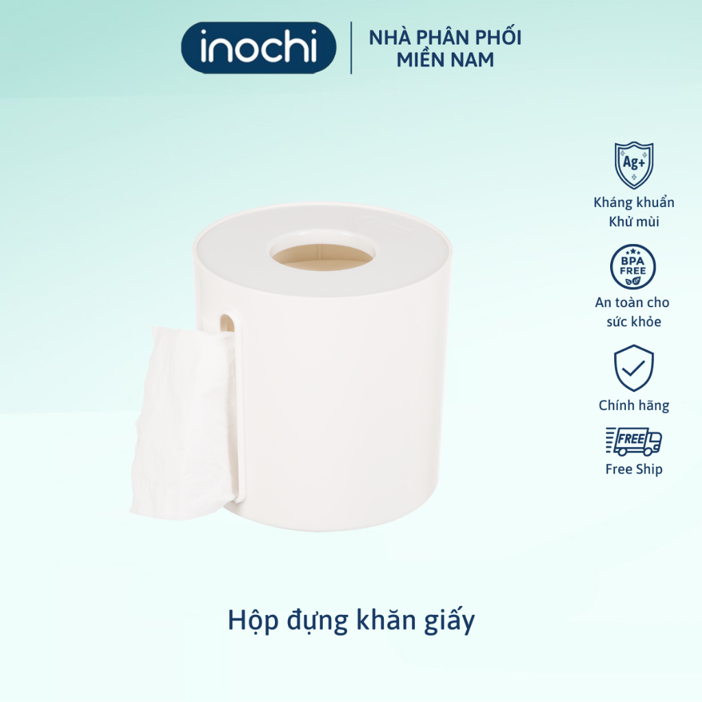 Hộp đựng khăn giấy inochi. Thiết kế nhẹ, dễ sử dụng, không ố màu, hộp ...