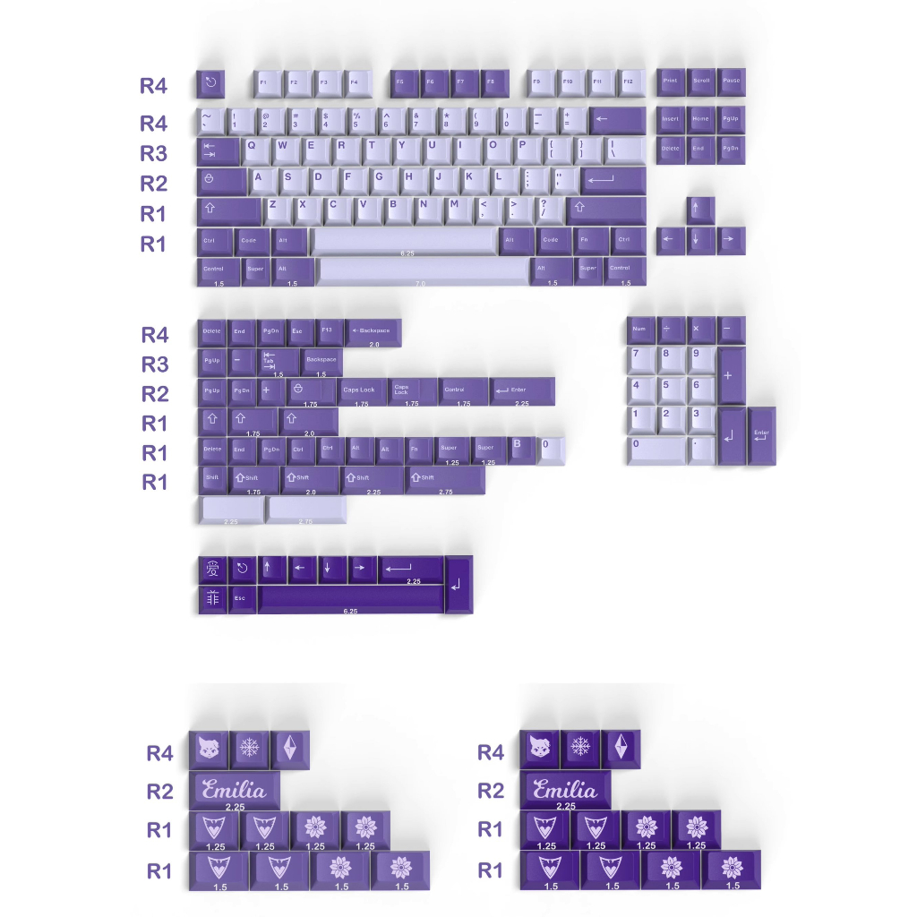 [HỎA TỐC HN - HCM] Bộ Nút Bàn Phím Cơ | Keycap Cherry Aifei Frost Witch ...