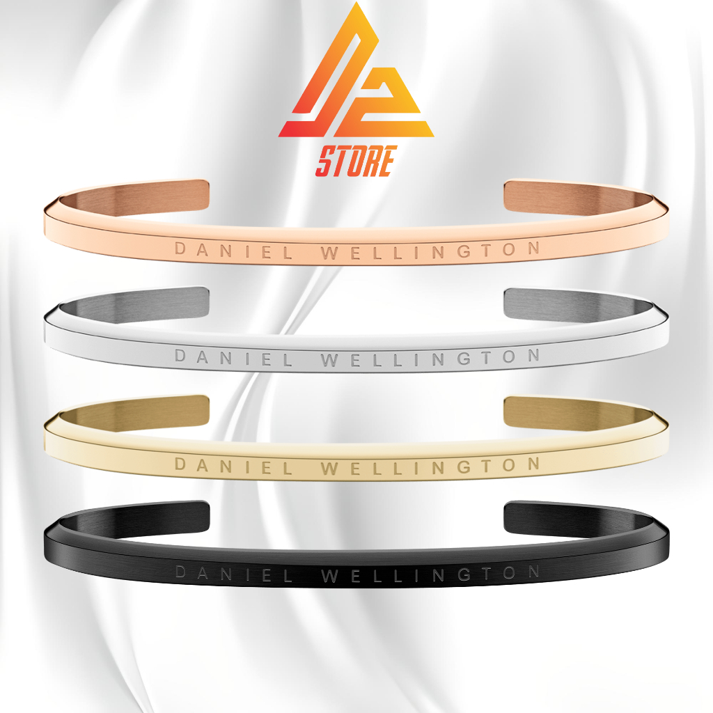 Vòng Cuff DW v1 khắc tên theo yêu cầu - Lắc Titan đôi nam nữ unisex ...