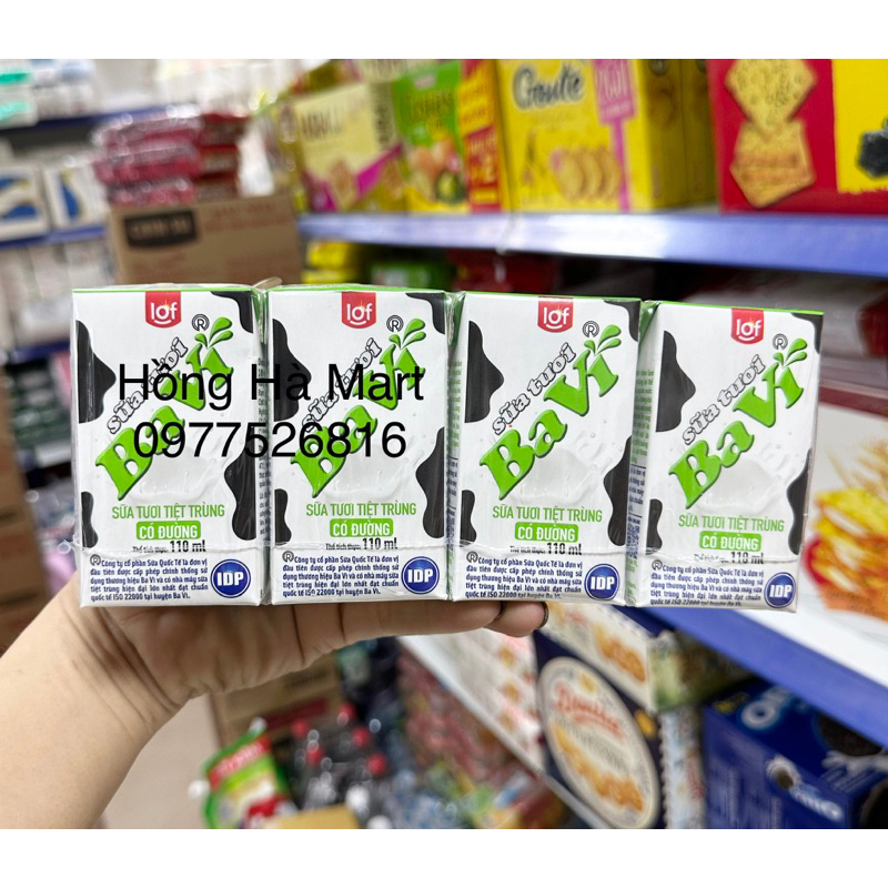 Lốc Sữa Tươi Lof Ba Vì 110ml x 4 Hộp | Shopee Việt Nam