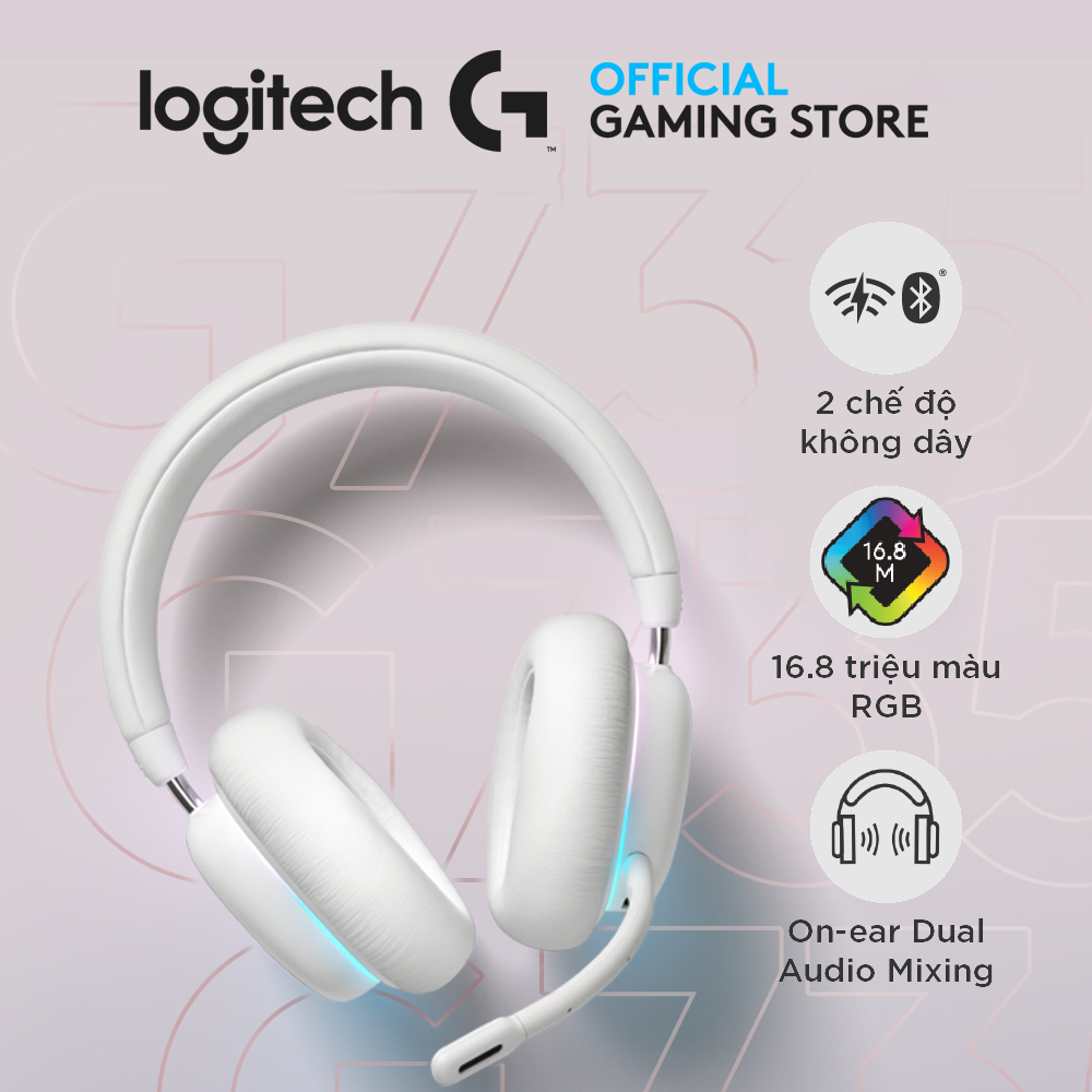 Logitech G735 Aurora Wireless Gaming Headset - Lightsync RGB Lighting ...
