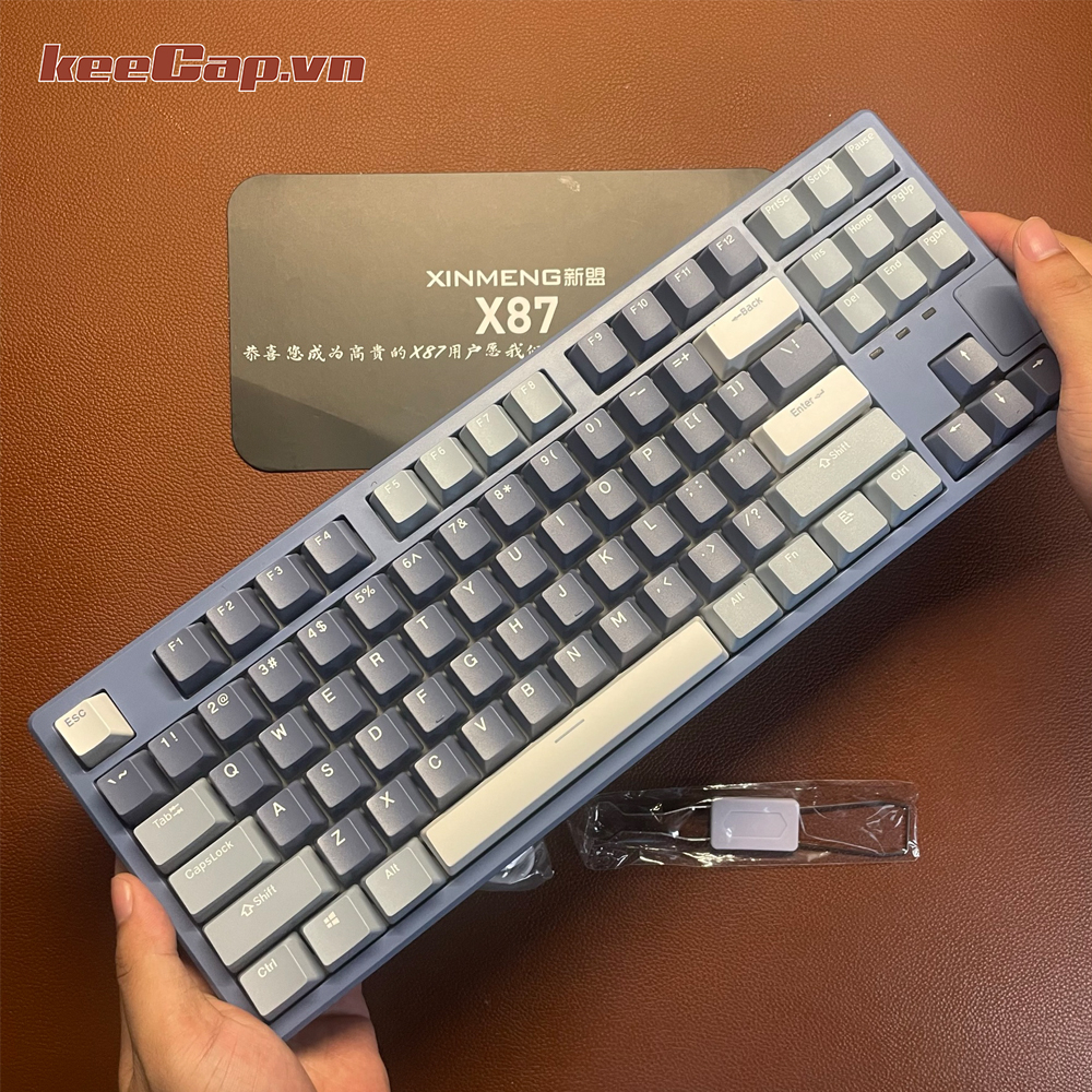 [KEECAP] Bàn phím cơ Xinmeng X87 blue mixed (1 mode – hotswap – 87 phím ...