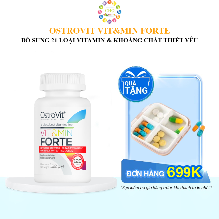 OSTROVIT VIT&MIN FORTE - Bổ Sung 21 Loại Vitamin Và Khoáng Chất Cần ...
