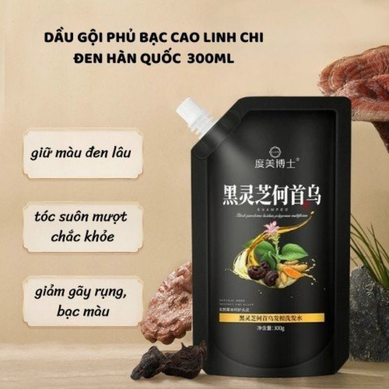 Dầu gội đầu phủ bạc linh chi đen Nội Địa Trung 300ml | Shopee Việt Nam