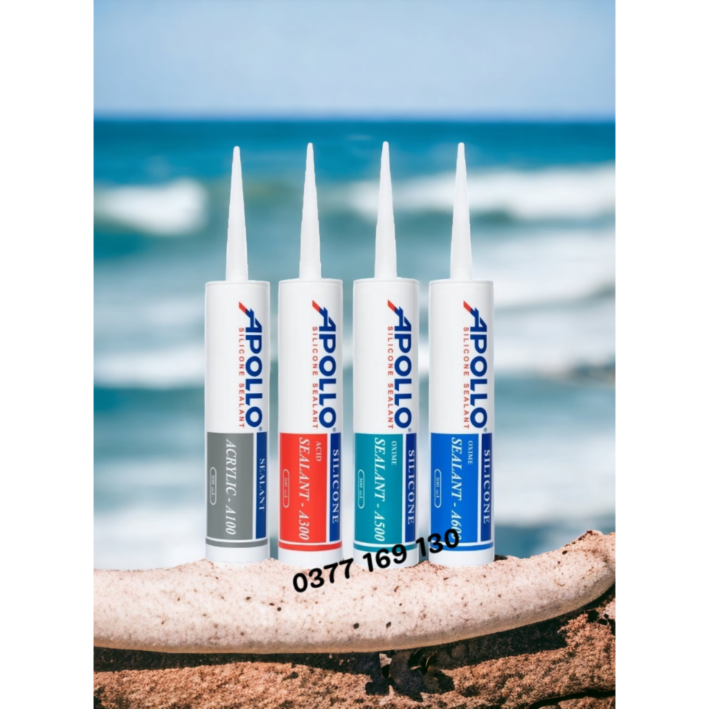 Keo silicone chất trám đa năng trên mọi vật liệu Apollo A100 A300 A500 ...
