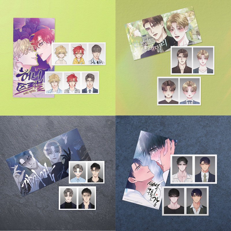 ID card Manhwa BL Honey Trouble, Bình Minh Trên Sông Mây, Kẻ Đểu Cáng ...