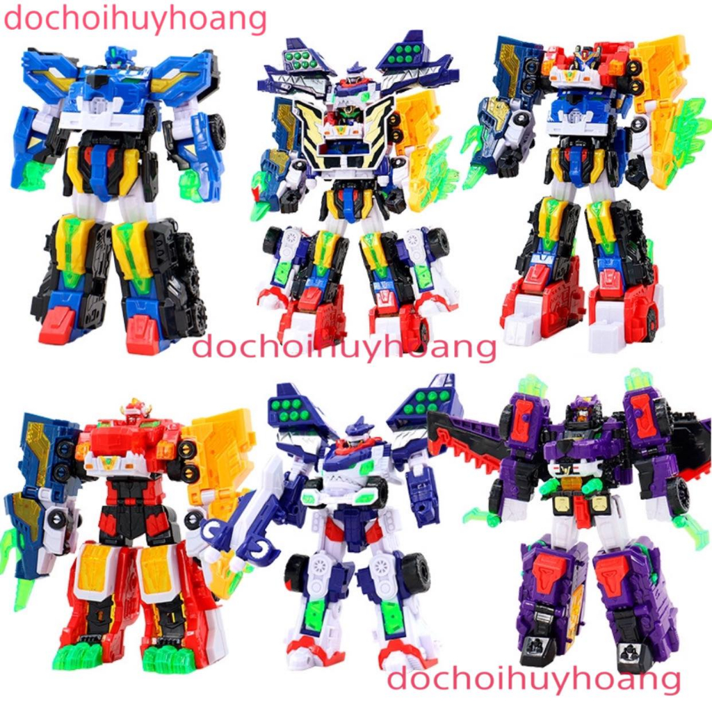 Robot Hộ Thần Rừng Xanh Tam Long Hợp Thể Trioh Tryno Mãnh Sư Kim Ngưu ...