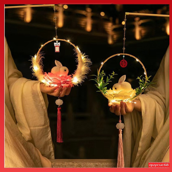 Đèn Lồng Trung Thu Thỏ Ngọc Có Đèn LED 7 Màu Nhấp Nháy , Cute,Có Nhiều ...