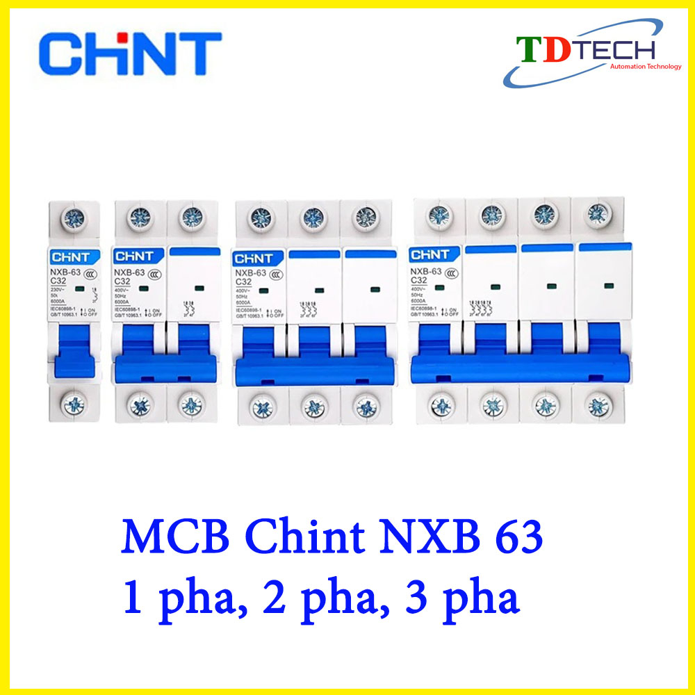 Aptomat MCB Chint 2 pha NXB 63, 6A, 10A, 16A, 20A, 25A, 32A, 40A, 50A, 63A | Shopee Việt Nam