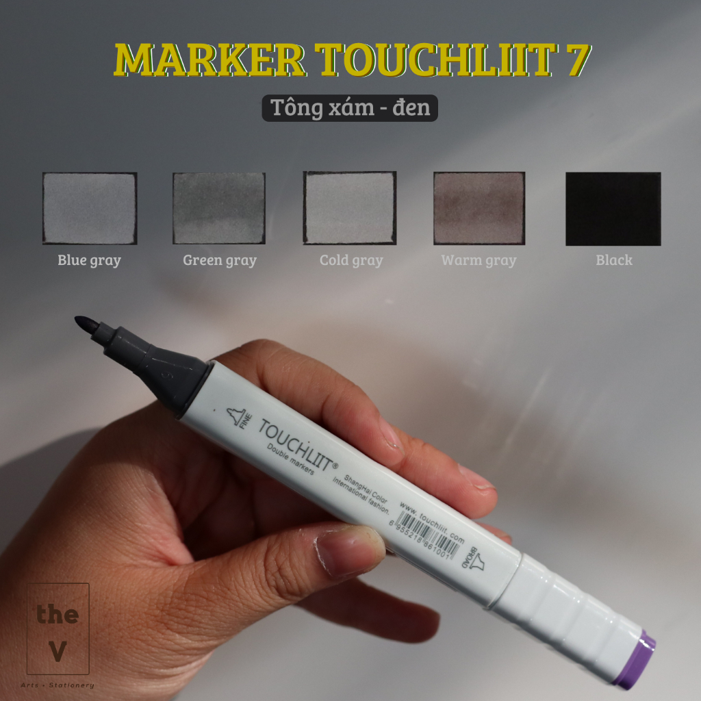[the V] Viết lông, bút lông, marker Touchliit thế hệ thứ 7 cây lẻ - 204 ...