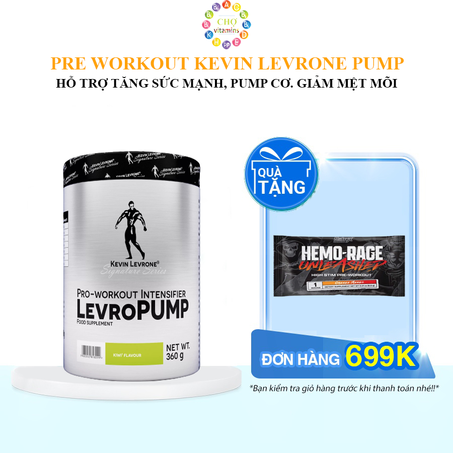 Pre Workout Kevin Levrone Pump - Tăng Sức Manh, Tăng Sức Bền (30 Lần ...