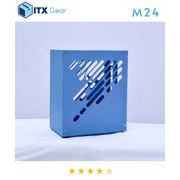 [ITX Gear] - Case ITX mini M24 3 màu trắng, đen, xanh kèm phụ kiện ...