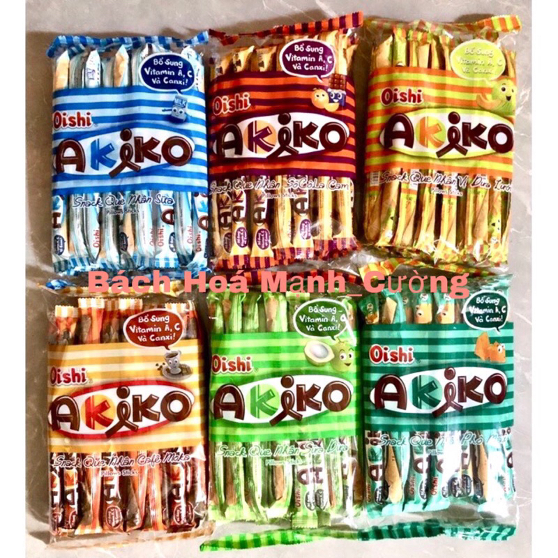 Bánh snack que Akiko oishi gói 160g đủ vị. | Shopee Việt Nam