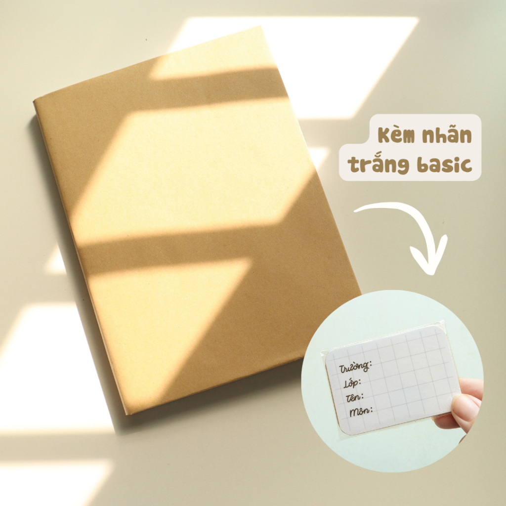[Vừa B5] Giấy Bao Tập Vở Giấy Kraft Xi Măng Cổ Điển | Giấy Bao Tập Vở ...