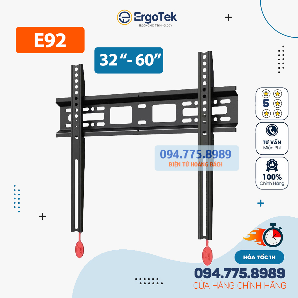 Giá Treo Tivi Siêu Mỏng 2.9 CM ErgoTek E93 40 - 75 Inch / MT3F 40 - 70 Inch / E92 32 - 60 Inch ...