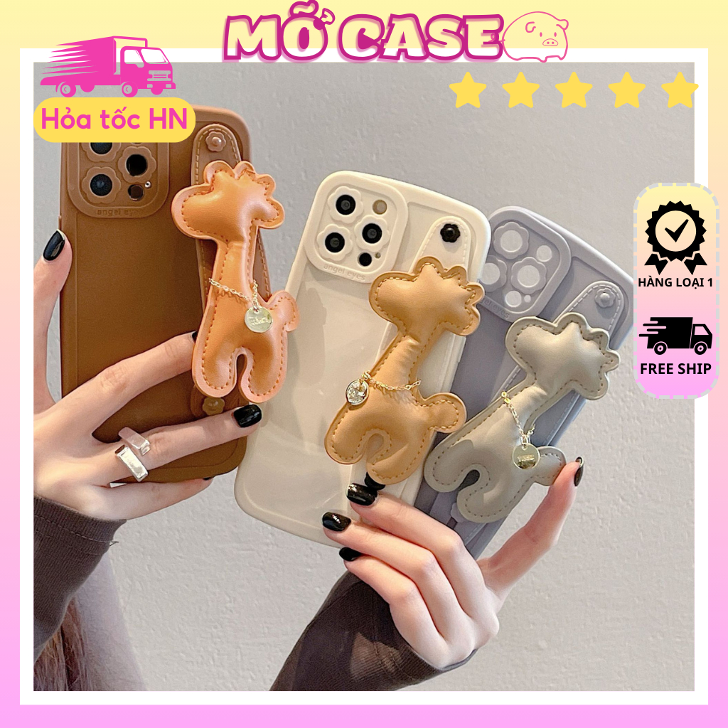 Ốp Lưng Ip Xỏ Tay Hươu Silicon Cao Cấp Cho ip6/6plus/7plus/8plus/X/Xsmax/11/11promax/12/12prm ...