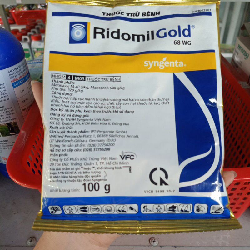 THUỐC TRỪ BỆNH- RIDOMIL GOLD 100G | Shopee Việt Nam
