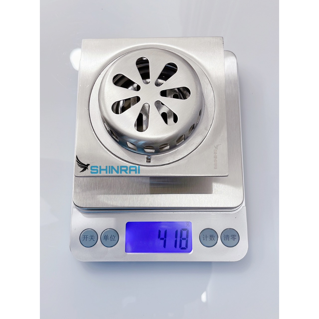 ( Loại Dày 420G - 12*12 Cm TS099 ) Cầu Chắn Rác , Thoát Sàn Sân Thượng Ban Công INOX SUS304 ...