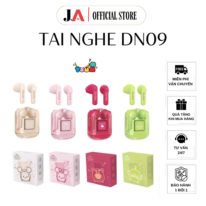 Tai Nghe Blutooth Không Dây 5.3 JA OFFICIAL Disney DN09 TWS, Bảo Hành 1 ...