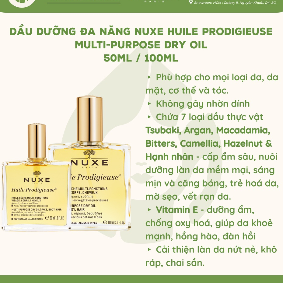 [bhsg] Dầu khô đa năng Nuxe huile prodigieuse dry oil 10ml | Shopee Việt Nam