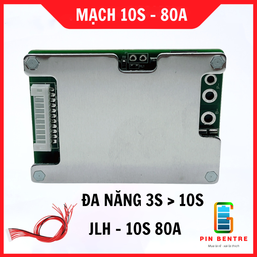 Mạch 10S - 80A JLH Đa Năng Bảo Vệ Sạc/Xả Pin Li-ion 3.7V (3S > 10S ...
